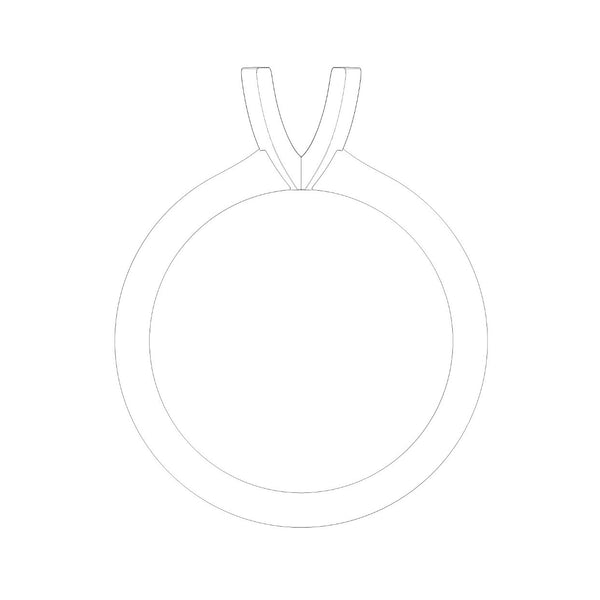 4 Claw Square Claws Brilliant Cut Platinum Solitaire - engagement-rings ...